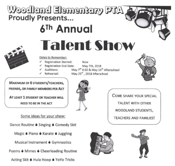 Woodland PTA 6th Annual Talent Show! | Reynolds School District - Oregon
