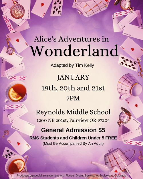 Theater "Alice's Adventures in Wonderland" | Reynolds School District ...