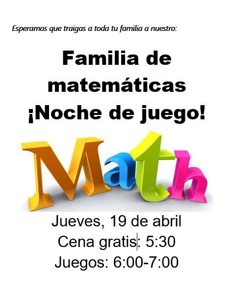 Family Math Night! | Reynolds School District - Oregon